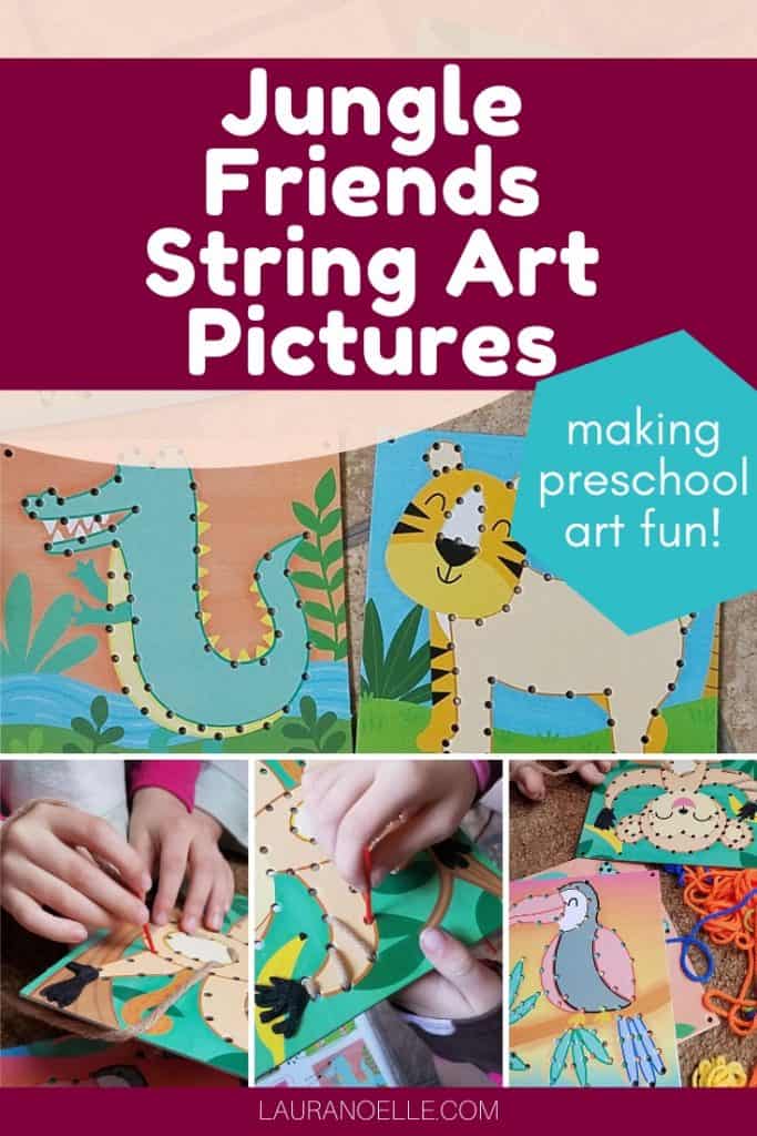 Let's Craft String Art Pictures || Fun with Jungle Friends Review